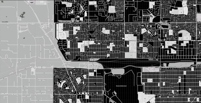 Edmonton PDF Map Canada Printable exact City Plan editable Adobe PDF ...