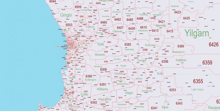 _Australia Printable Vector Map 01 exact extra detailed Country Plan ...