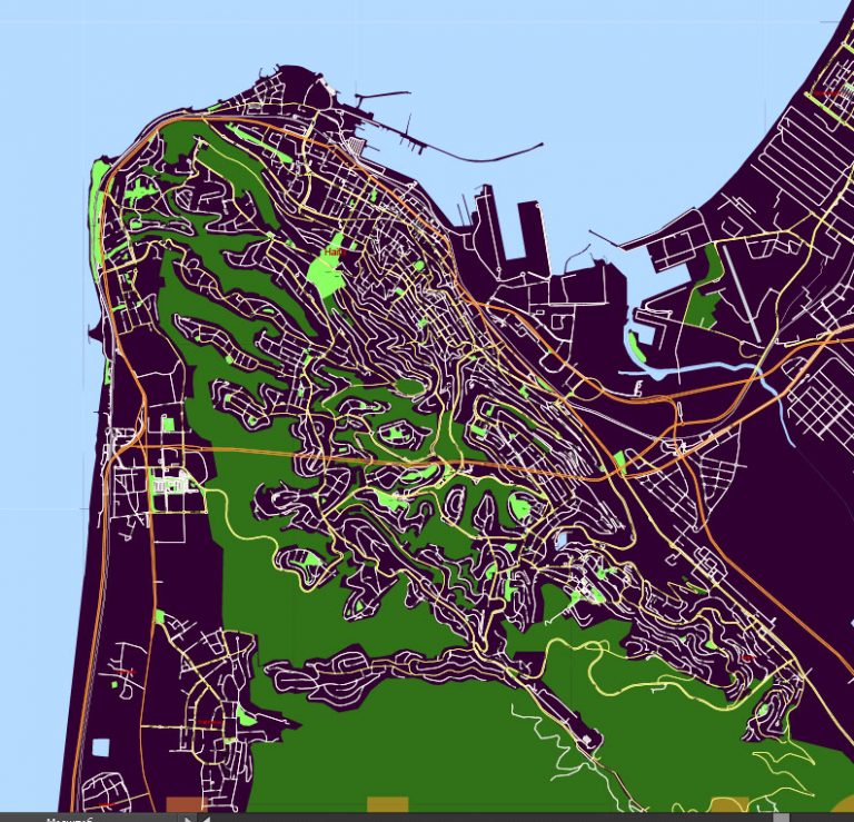 Israel CDR Vector Map English 01 exact extra detailed Country City Plan ...