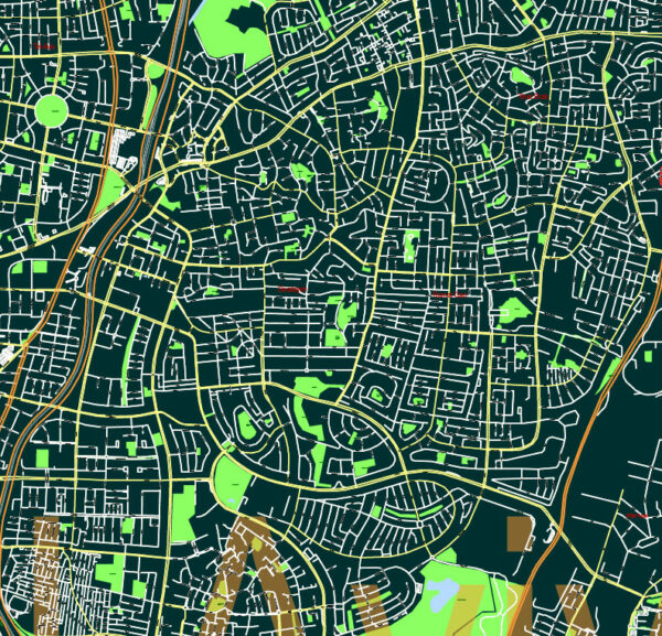 Israel CDR Vector Map English 01 exact extra detailed Country City Plan ...