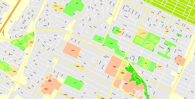 Montreal Map Grande Area Printable exact vector City Plan low and high ...