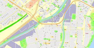 Montreal Map Grande Area Printable exact vector City Plan low and high ...