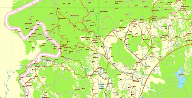_Croatia PDF Map Vector exact extra detailed Country 01 Plan Printable ...