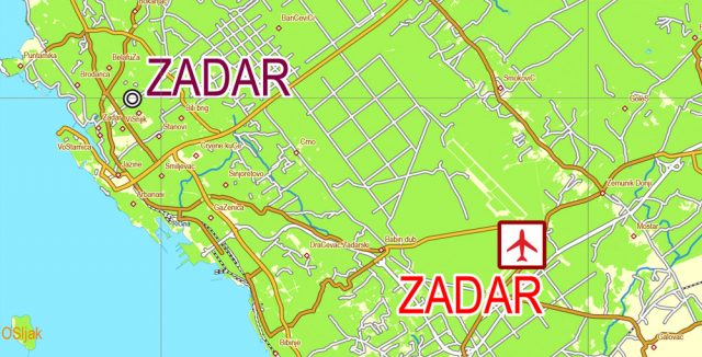 _Croatia PDF Map Vector exact extra detailed Country 01 Plan Printable ...