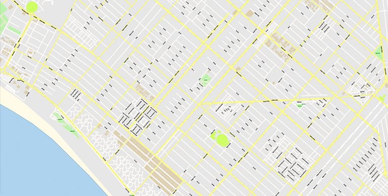 Karachi PDF Map Vector Pakistan EN detailed City Plan scale 1:4254 full ...