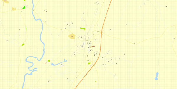 Plainfield PDF Vector Map Connecticut US detailed City Plan scale 1: ...