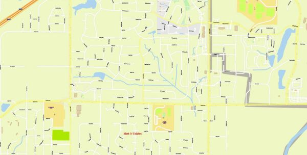 Lancaster County Map Vector Nebraska US detailed County Plan + Lincoln ...
