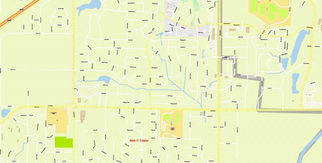 Lancaster County Map Vector Nebraska US detailed County Plan + Lincoln ...