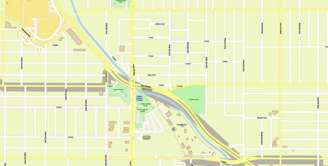 Lancaster County Map Vector Nebraska US detailed County Plan + Lincoln ...