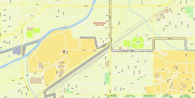 Lancaster County Map Vector Nebraska US detailed County Plan + Lincoln ...
