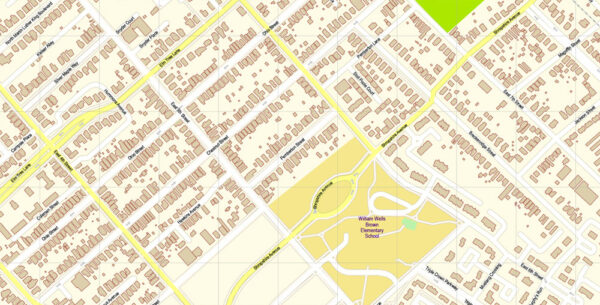 Lexington PDF Map Kentucky US detailed City Plan editable Adobe PDF ...