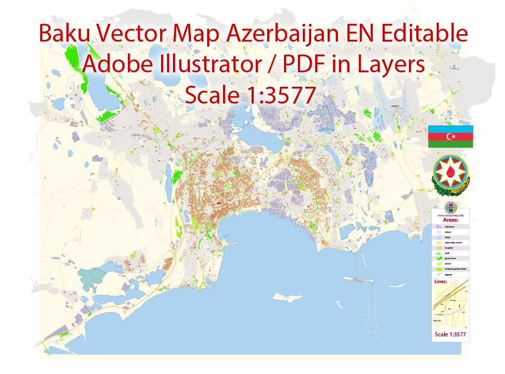 Azerbaijan Vector Maps Pdf And Adobe Illustrator