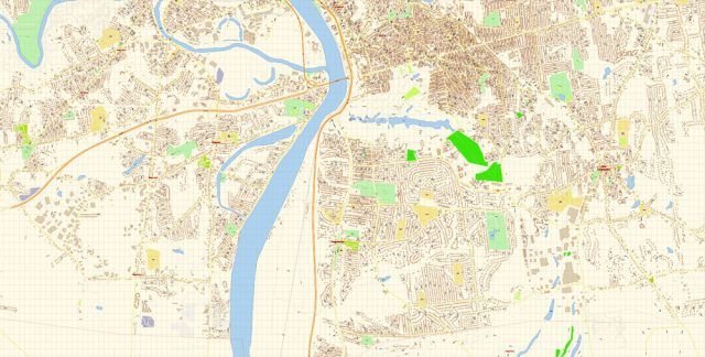 Springfield DXF Map large area Massachusetts US Extra detailed City ...