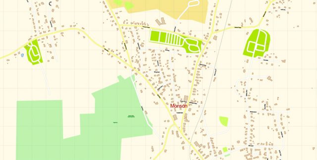 Springfield DXF Map large area Massachusetts US Extra detailed City ...