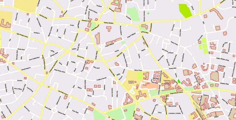 Cyprus 01 Island PDF Map Vector Greece Exact Plan detailed Road Map ...