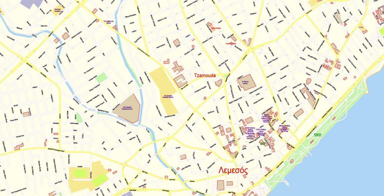 Cyprus Island Map Vector Greece Exact Plan detailed Road Map Adobe ...