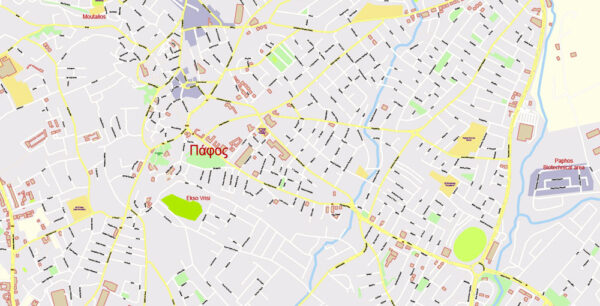 Cyprus 01 Island PDF Map Vector Greece Exact Plan detailed Road Map ...