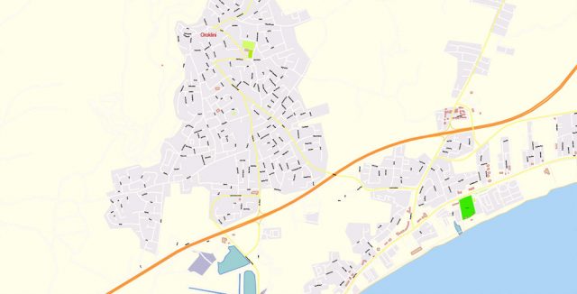 Cyprus 01 Island Map Vector Greece Exact Plan detailed Road Map Adobe ...