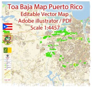 - Puerto Rico vector maps Adobe Illustrator, PDF