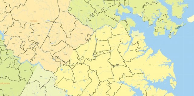 Baltimore counties Map Vector Exact City Plan detailed Street ...