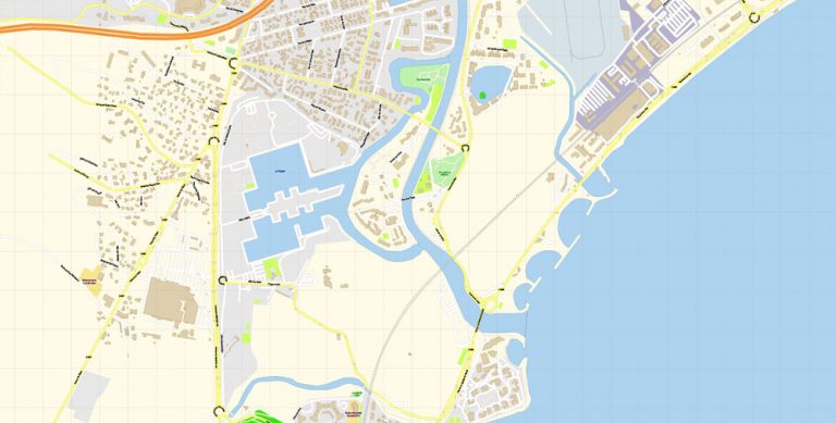 Cannes Area Map PDF Vector France Exact City Plan detailed Street Map ...