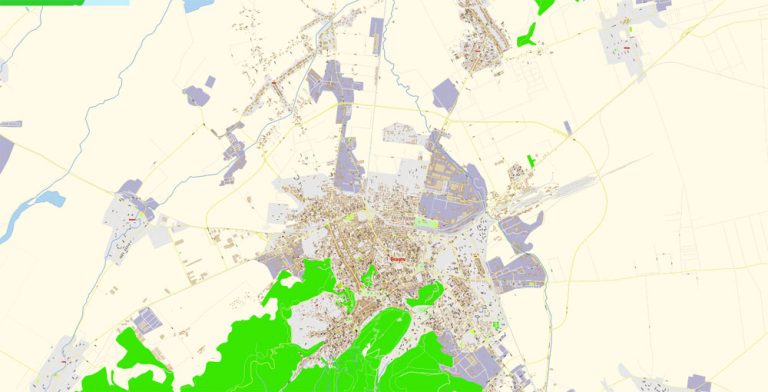 Brasov Romania Map Vector Exact City Plan detailed Street Map Adobe ...