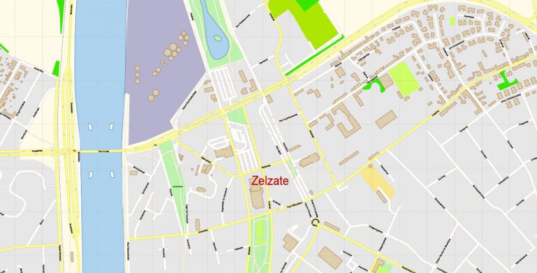 Ghent Belgium Map Vector Exact City Plan detailed Street Map Adobe ...