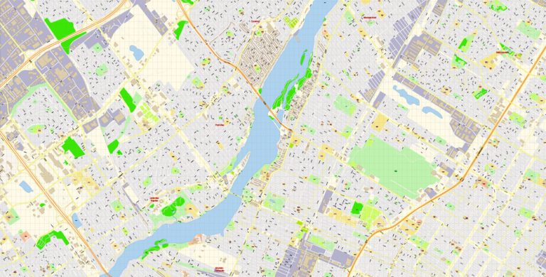 Laval Quebec Canada Map Vector Exact City Plan detailed Street Map ...