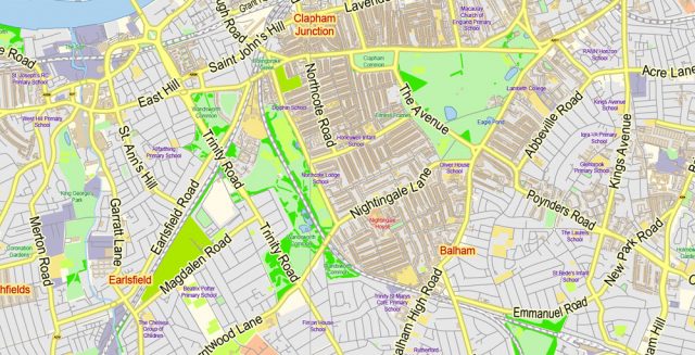 London Center Map Vector UK Exact City Plan low detailed Street Map ...