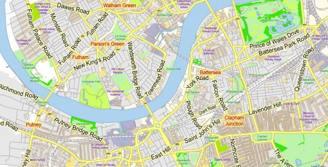 London Center Map Vector UK Exact City Plan low detailed Street Map ...