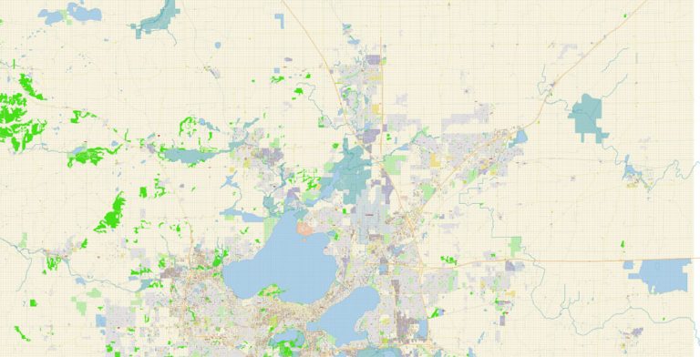 Madison PDF Wisconsin Map Vector Exact City Plan detailed Street Map ...