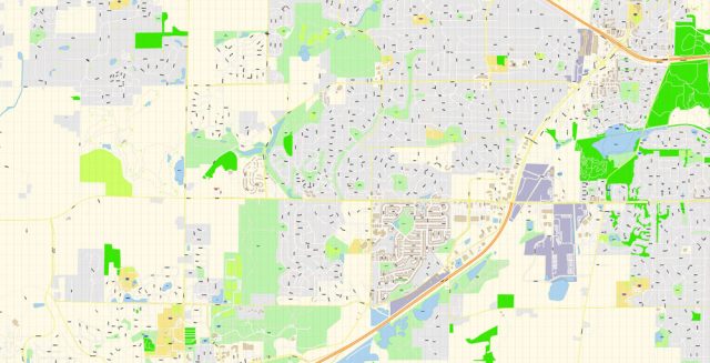 Madison Wisconsin Map Vector Exact City Plan detailed Street Map Adobe ...