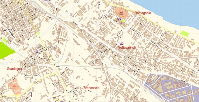 Palermo Italy Map Vector Exact City Plan detailed Street Map Adobe ...