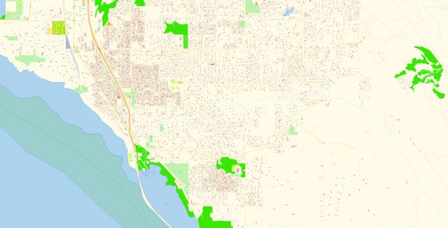 Anchorage Alaska US Map Vector Exact City Plan detailed Street Map ...