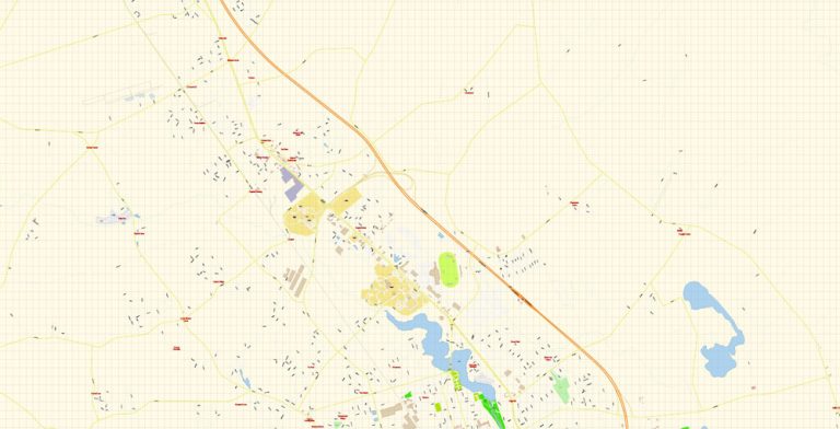 Dover Map Vector Delaware US Exact City Plan detailed Street Map ...