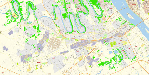 Harrisburg Metro Area Map Vector Exact City Plan Pennsylvania US ...
