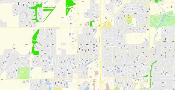 Springfield Illinois US Map Vector Exact City Plan detailed Street Map ...