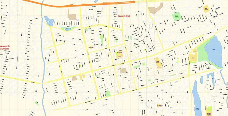 Veracruz Map Vector Exact City Plan Mexico detailed Street Map editable ...