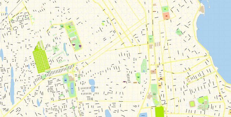 Veracruz Map Vector Exact City Plan Mexico detailed Street Map editable ...