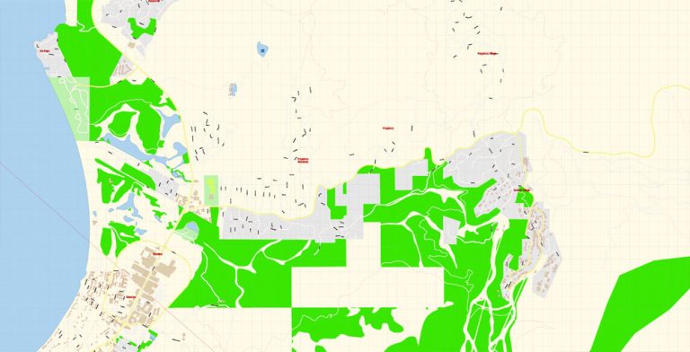 Carson City Nevada US Map Vector Exact City Plan detailed Street Map ...