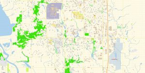 Des Moines Iowa US Map Vector Exact City Plan detailed Street Map ...