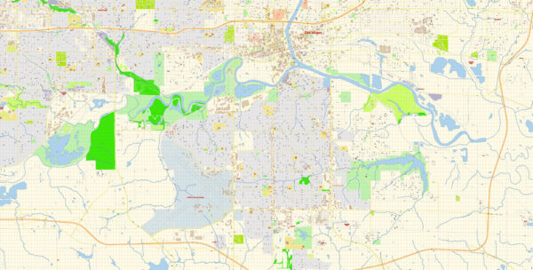 Des Moines Iowa US Map Vector Exact City Plan detailed Street Map ...