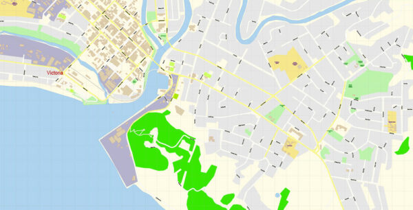 Gisborne New Zealand Map Vector Exact City Plan detailed Street Map ...