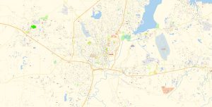 Jackson Mississippi US Map Vector Exact City Plan detailed Street Map ...