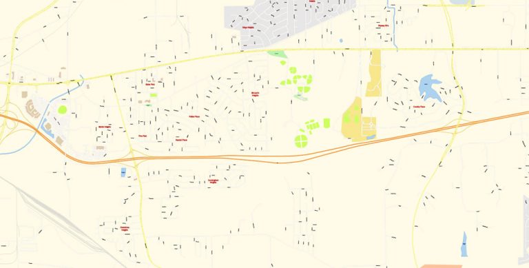 Jackson Mississippi US Map Vector Exact City Plan detailed Street Map ...