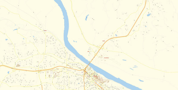 Jefferson City Missouri US Map PDF Vector Exact City Plan detailed ...