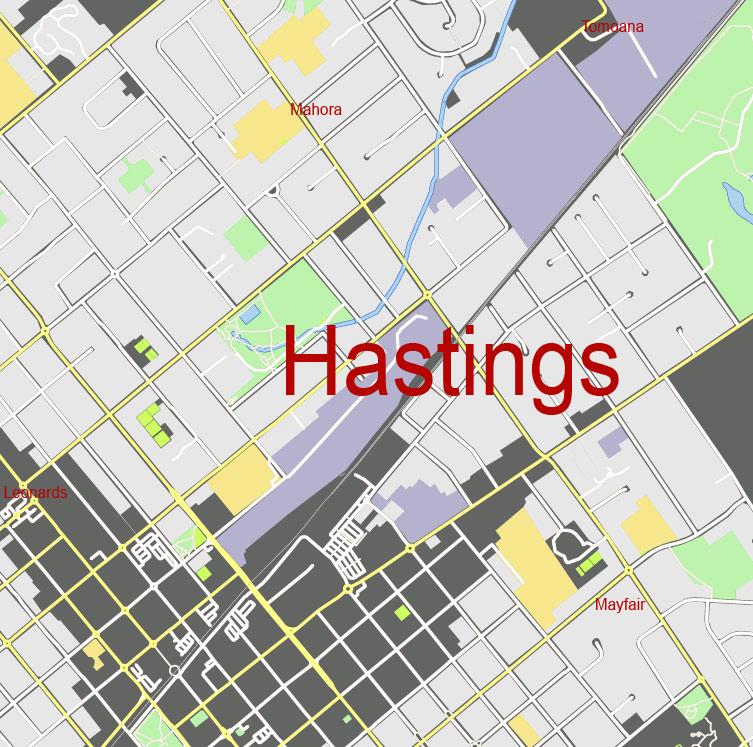 Napier New Zealand: Free download vector map of Napier New Zealand US ...