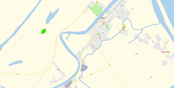 Napier + Hastings New Zealand PDF Map Vector Exact City Plan detailed ...