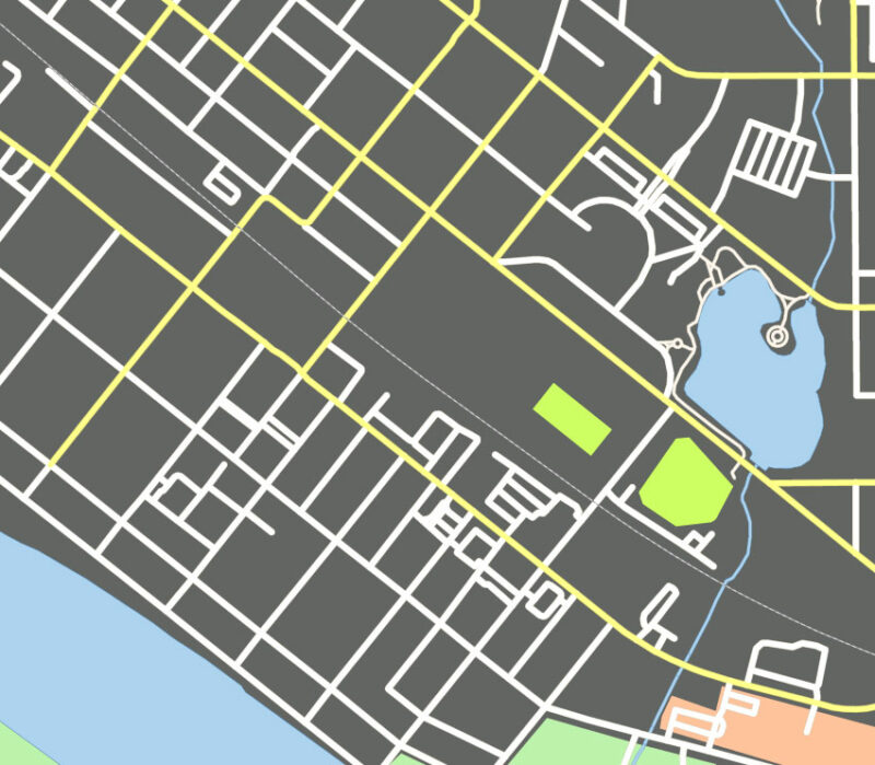 Pierre South Dakota US: Free download vector map of Pierre South Dakota ...