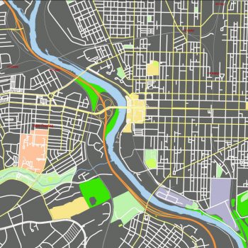 Reading Pennsylvania US: Free download vector map of Reading ...